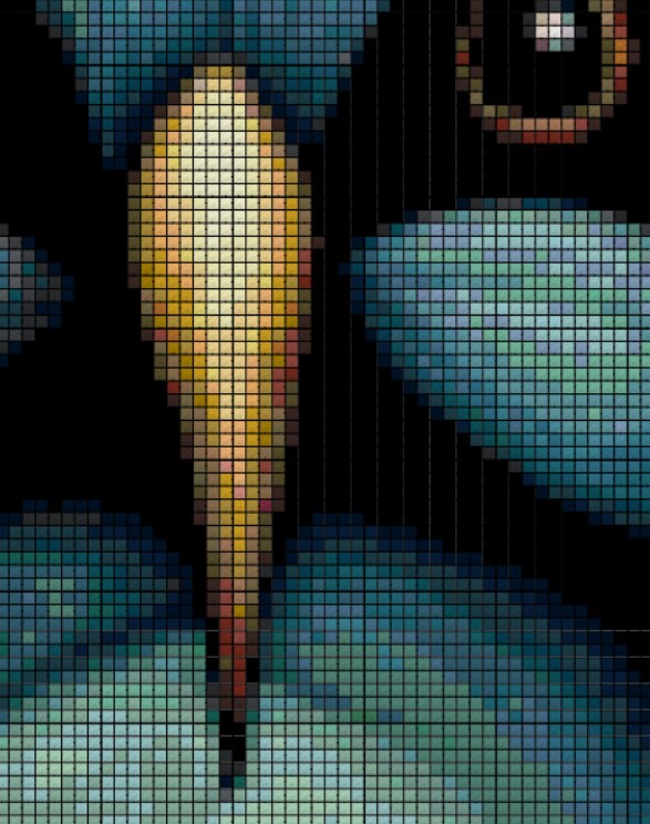 Abstract Bird , Counted Cross Stitch Patterns Printable Chart PDF ...