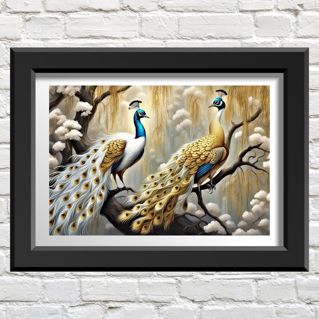 Majestic Peacocks 2, Peacock Counted Cross Stitch Pattern, Bird ...