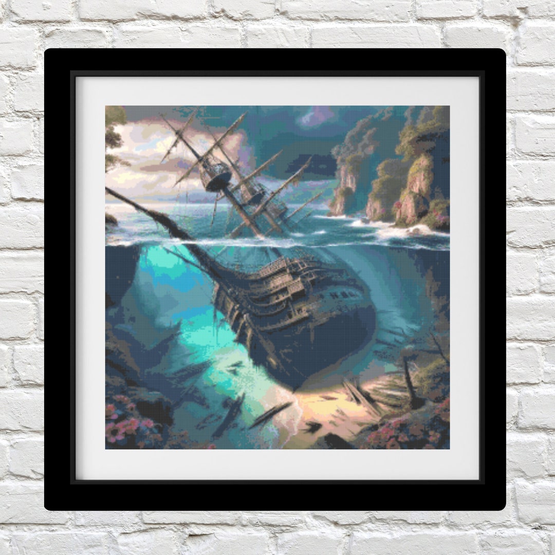 Sunken 10, Counted Cross Stitch Patterns Printable Chart PDF Format ...
