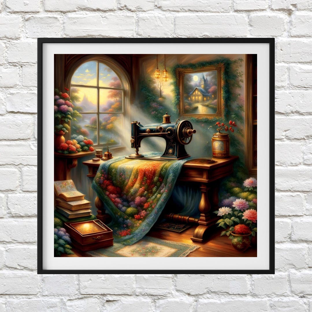 Sewing Room, Cross Stitch Pattern for Sewing Room, Embroidery Chart for ...