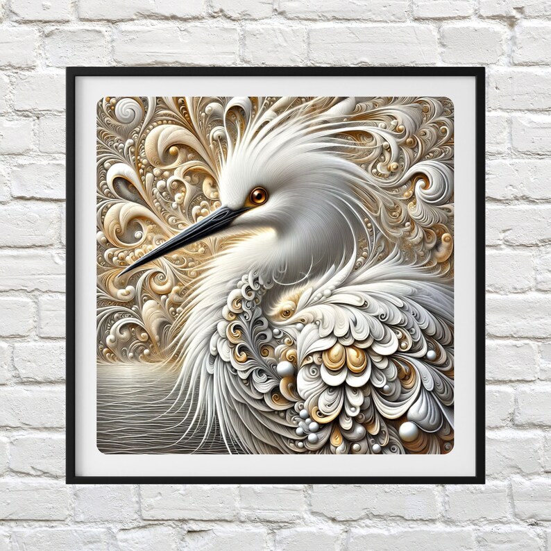 Abstract Bird, Crane Cross Stitch Pattern, Abstract Bird Chart, DIY ...