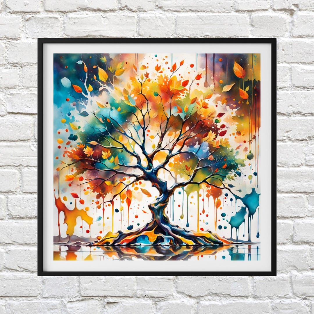 Splash Tree, Cross Stitch Tree of Life Chart, Printable Pattern ...