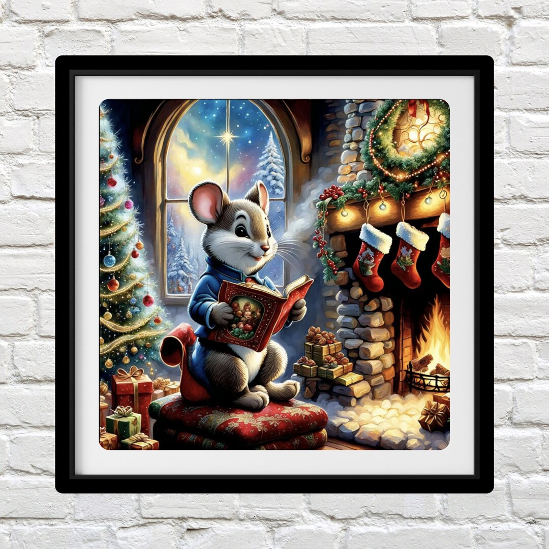 Not Even A Mouse, Holiday Mouse Cross Stitch Chart, Christmas Mouse ...