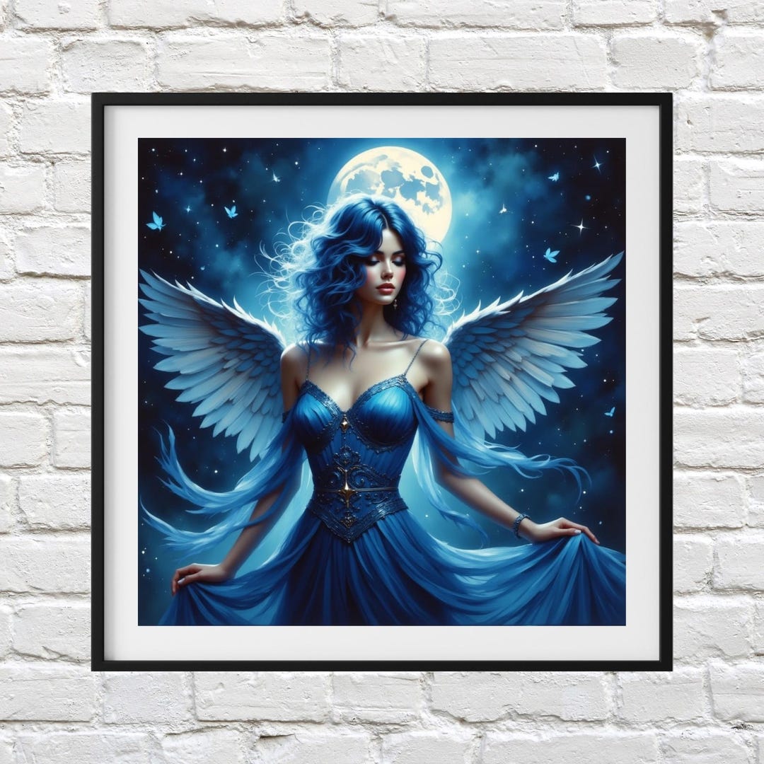 Moon Goddess, Lunar Goddess Cross Stitch Pattern, Moon Phases ...