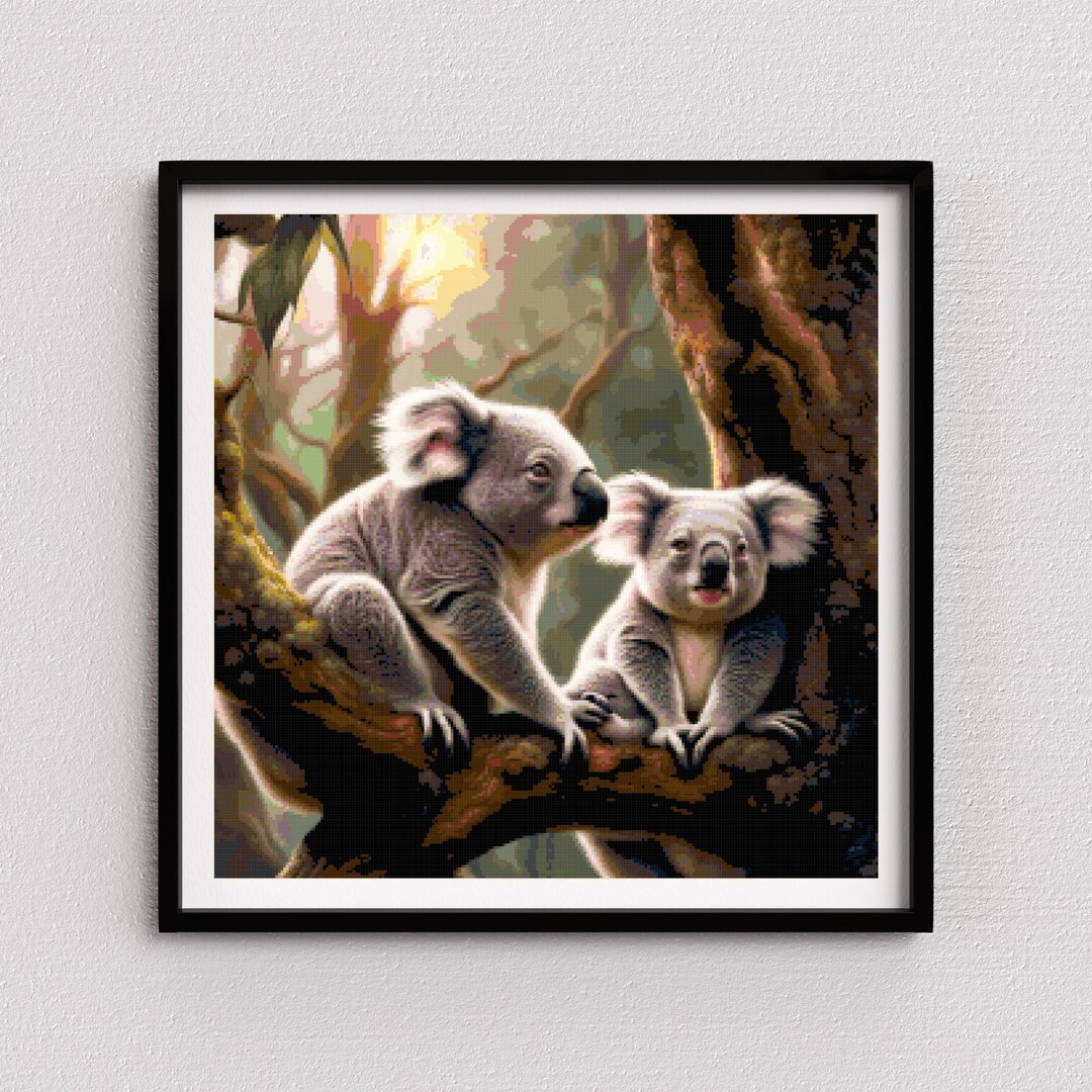Koalas, Cross Stitch Pattern, Digital PDF File, Embroidery, Printable ...
