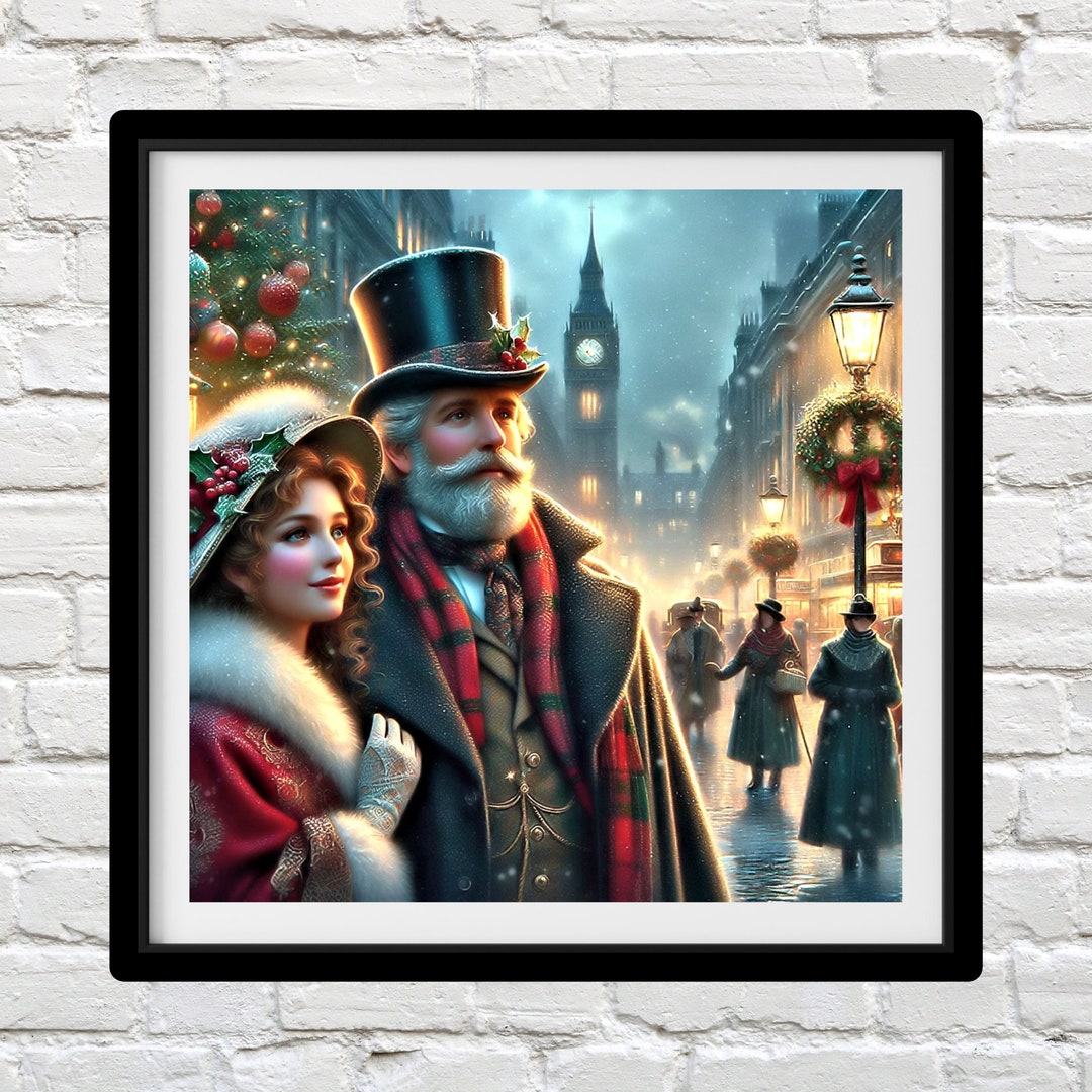 Victorian Christmas 3, Christmas Victorian Cross Stitch Chart, Holiday ...