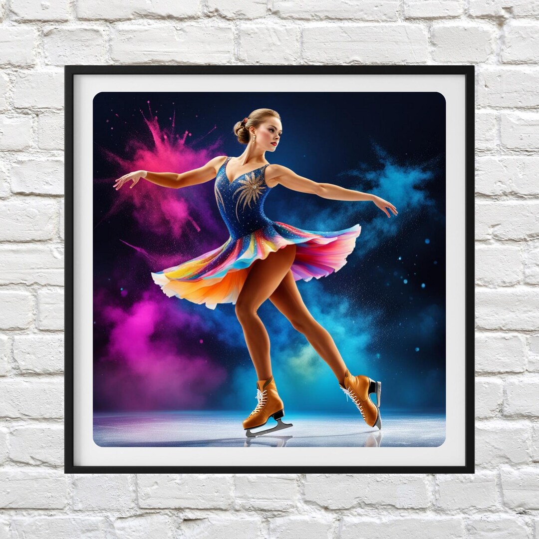 Figure Skater, Ice Skater Cross Stitch Pattern, Figure Skating Chart ...