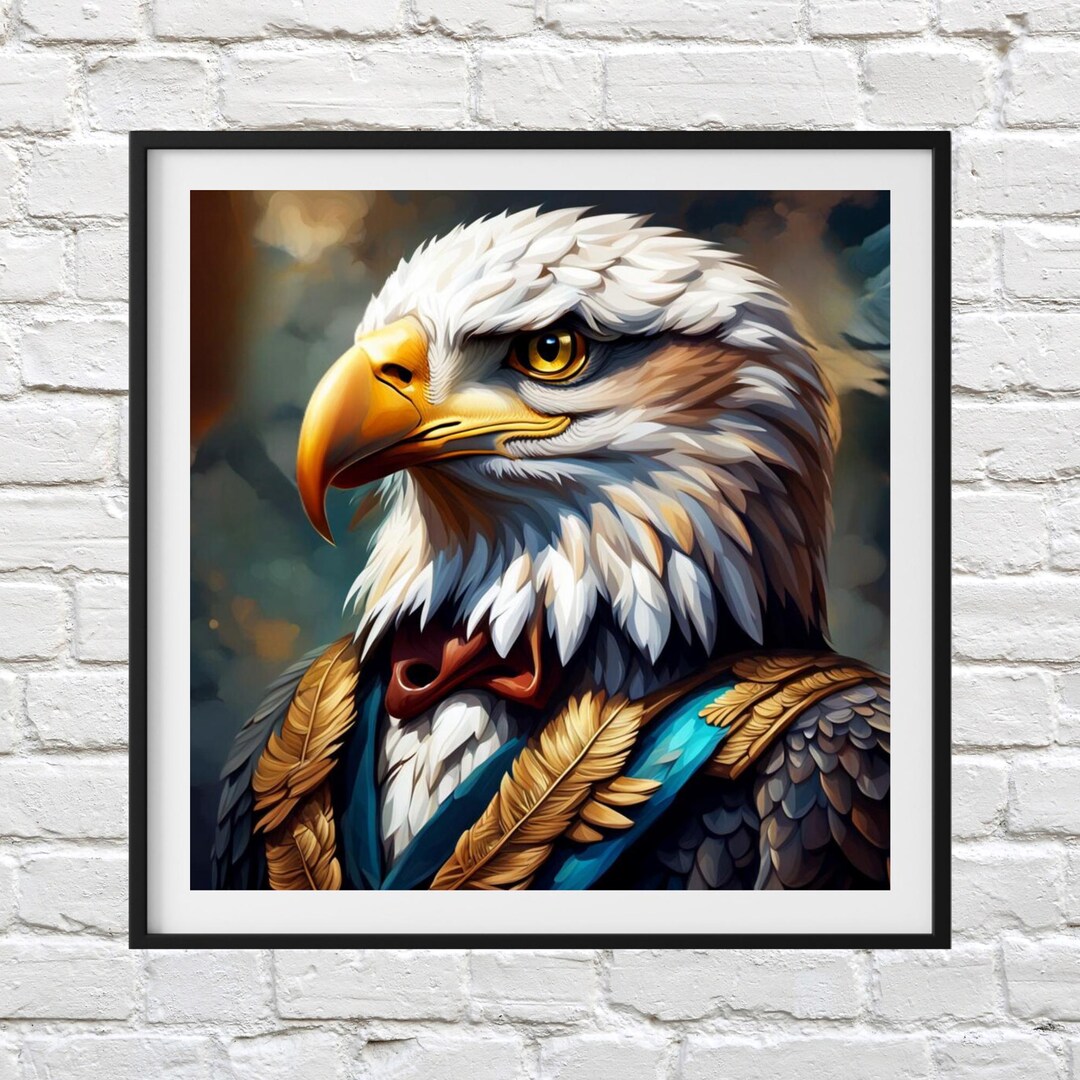 Sir Eagle, Bald Eagle Cross Stitch Pattern, American Bird Embroidery ...