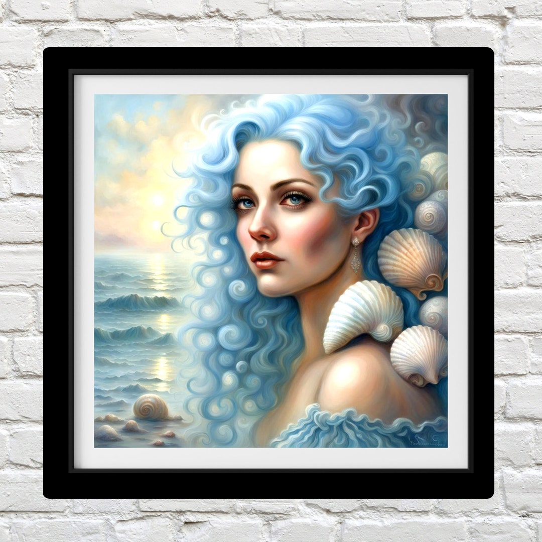 Seashell Beauty, Mermaids Sea, Ocean, Seashell Embroidery, Beach ...