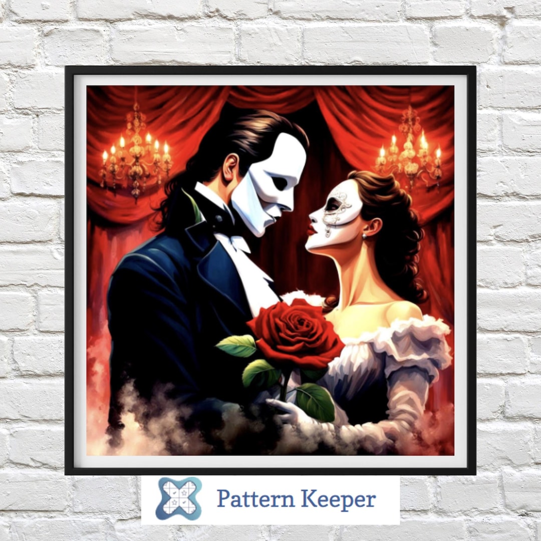 Opera, Cross Stitch Pattern, Phantom of the Opera, Cross Stitch Chart ...