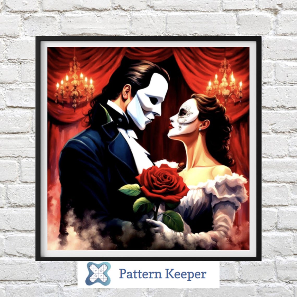 Opera, Cross Stitch Pattern, Phantom of the Opera, Cross Stitch Chart ...