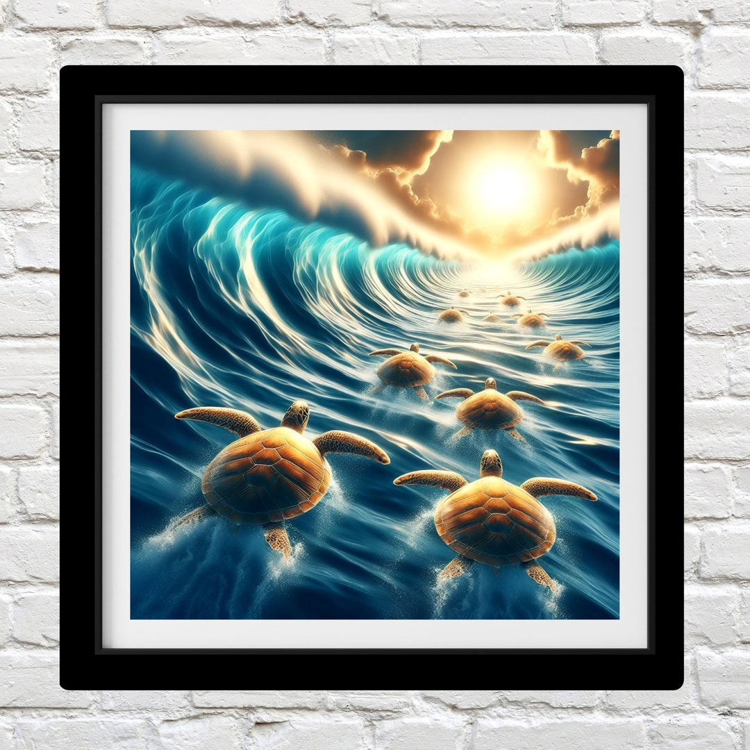 Turtle Song 2, Turtle Cross Stitch Chart, Sea Life Embroidery Pattern ...