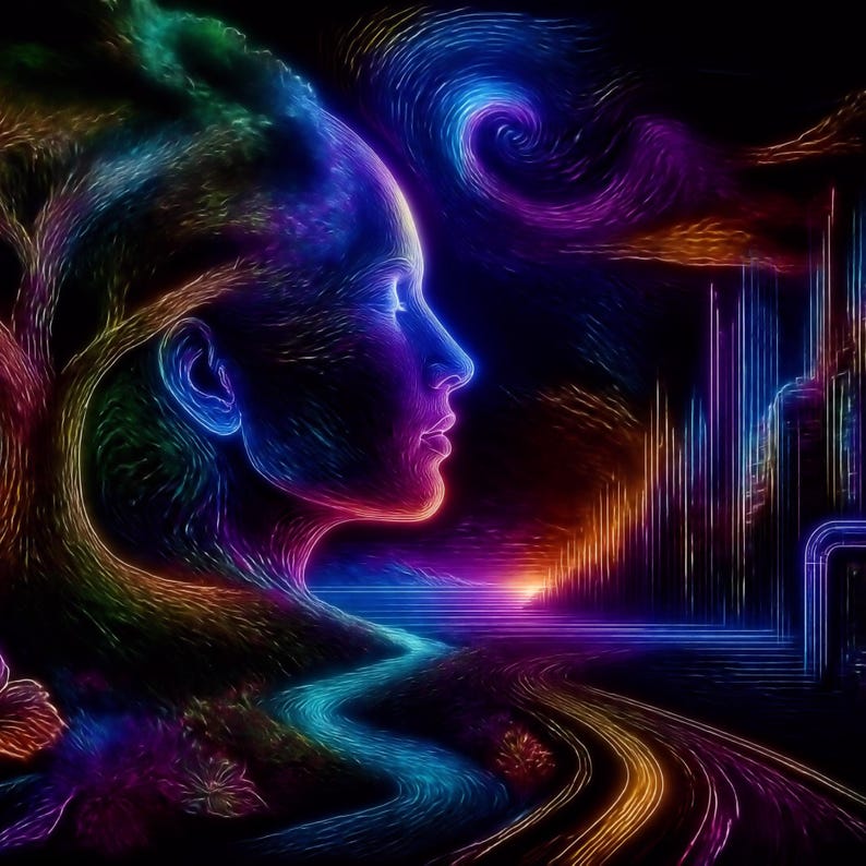 Luminescent Papers, Digital Download, Seamless Fantasy Backgrounds ...
