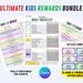 KIDS REWARD CHART. Fully Editable Kids Reward Bundle With a Daily ...