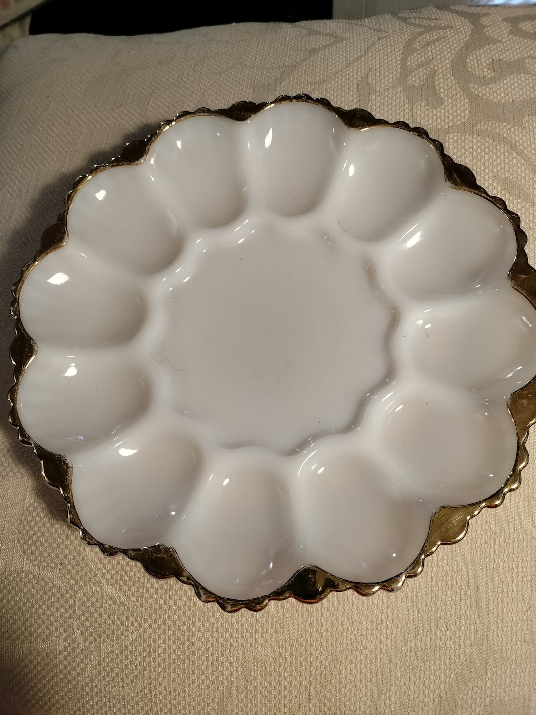 Vintage Devilled Egg Dish - Etsy