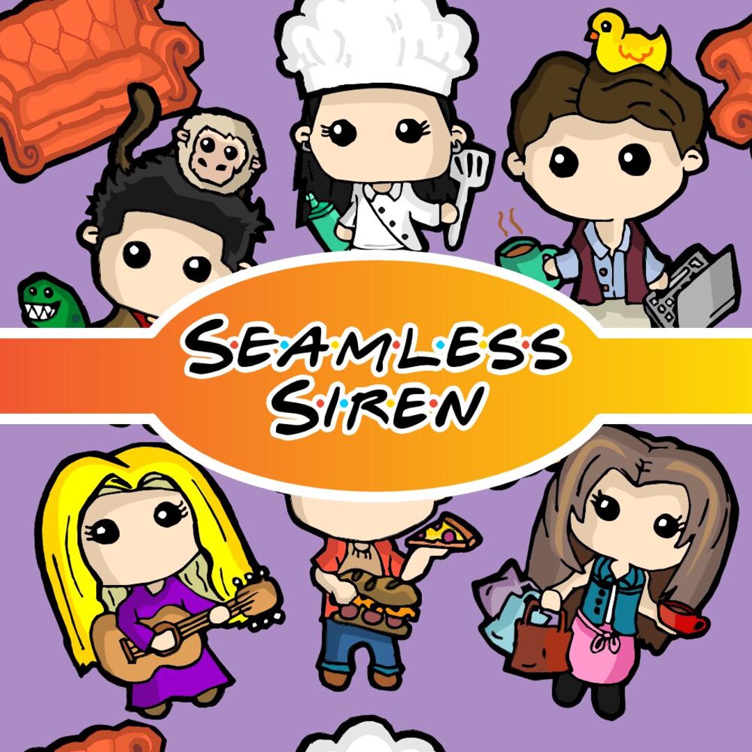 Seamless Pattern in Homage to Friends - Etsy