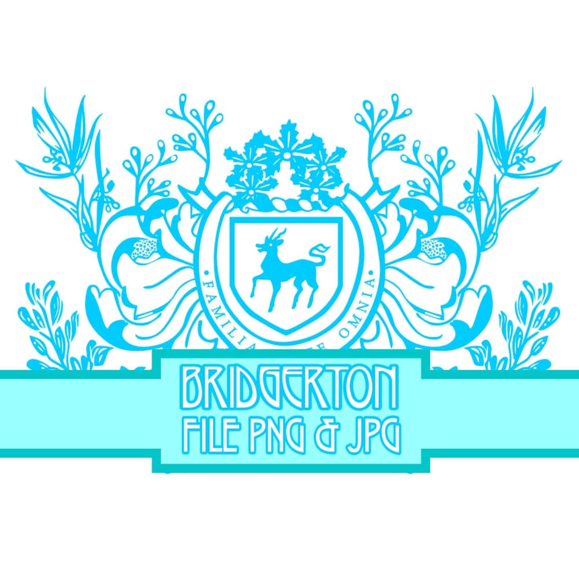 Bridgerton Crest JPG & PNG File - Etsy