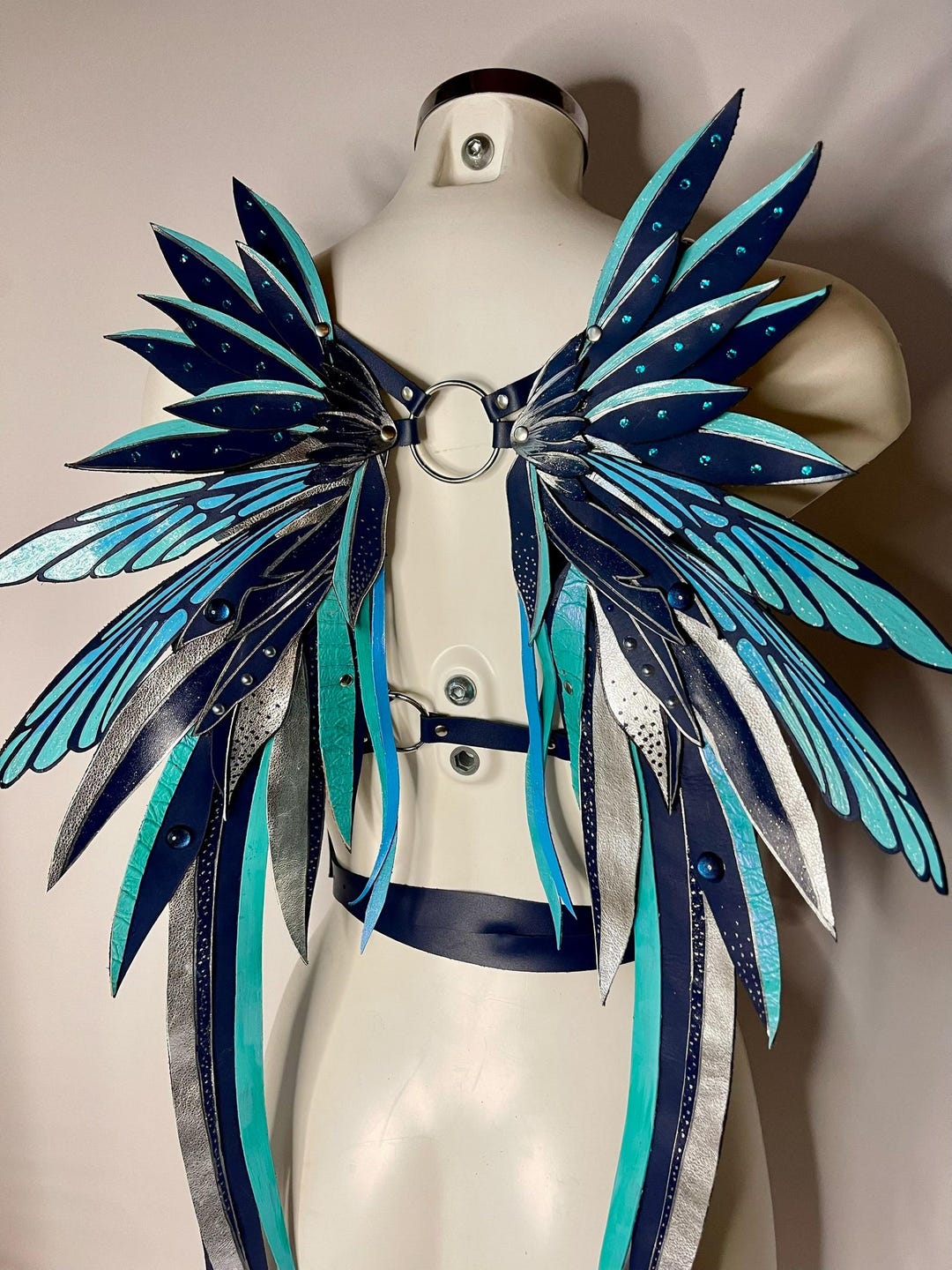 Fairy Wings Harness, Harness With Wings, REAL Leather Harness, Harness ...