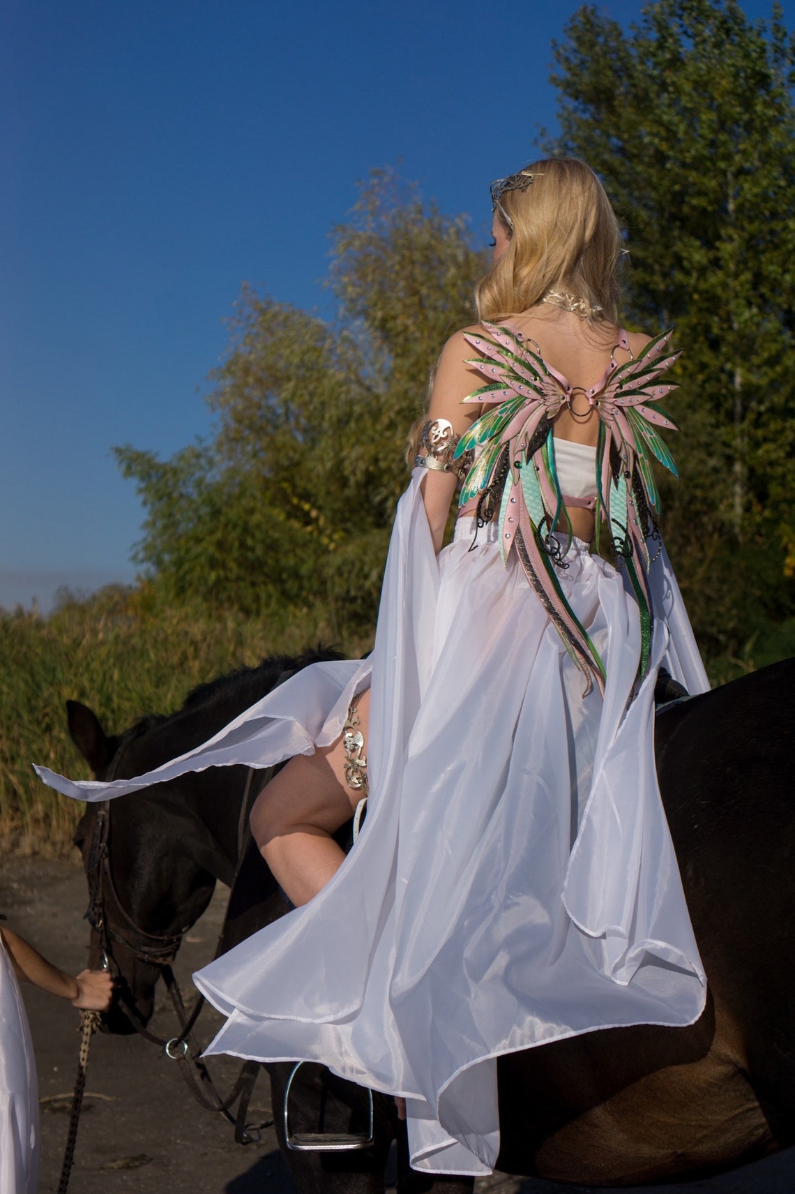 Fairy Wings Harness, Harness With Wings, REAL Leather Harness, Harness ...