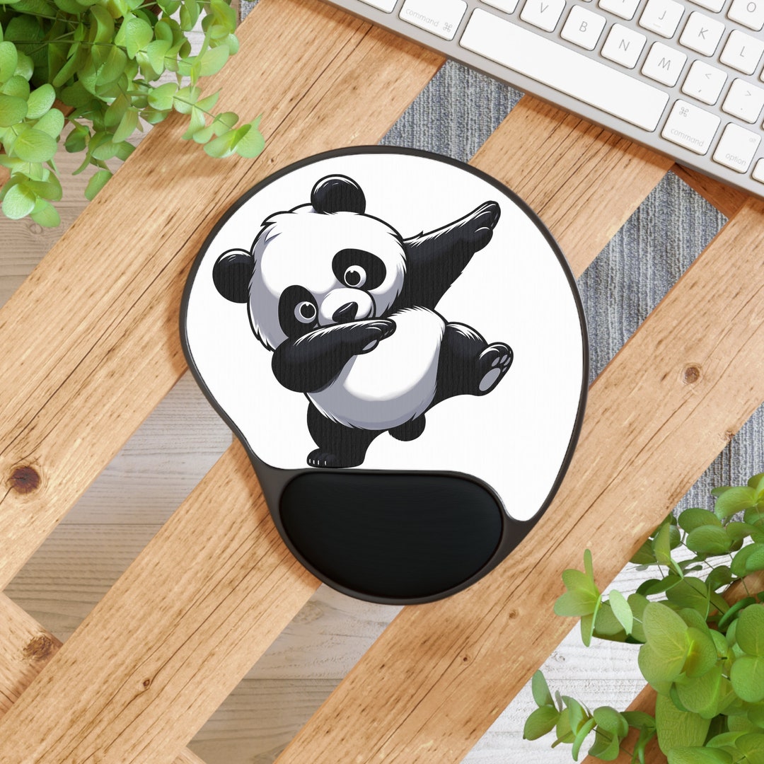 Dabbing Panda Mouse Pad With Wrist Rest Dabbingpanda - Etsy