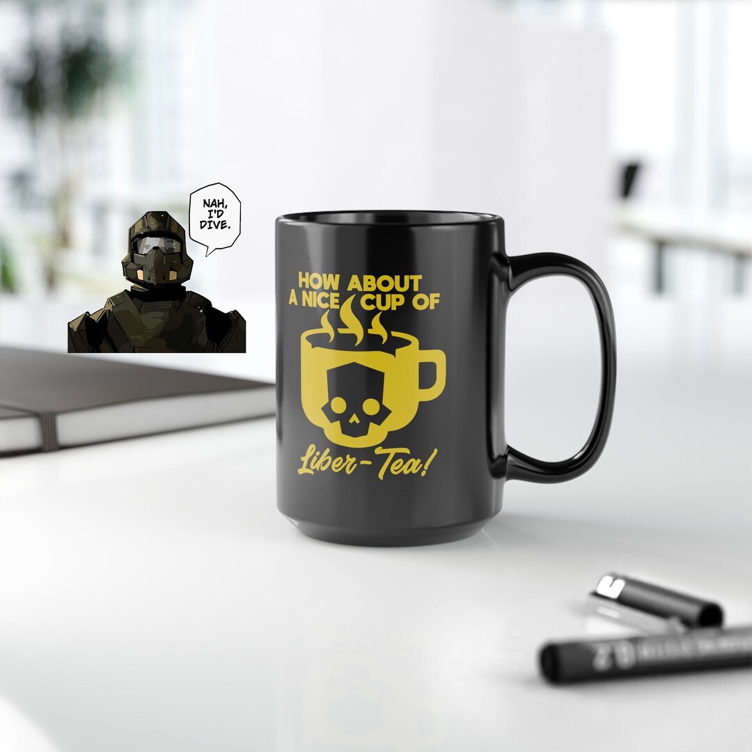 Liber-tea Helldivers 2 Mug, Morning Cup of Liber-tea, Helldivers Taste ...
