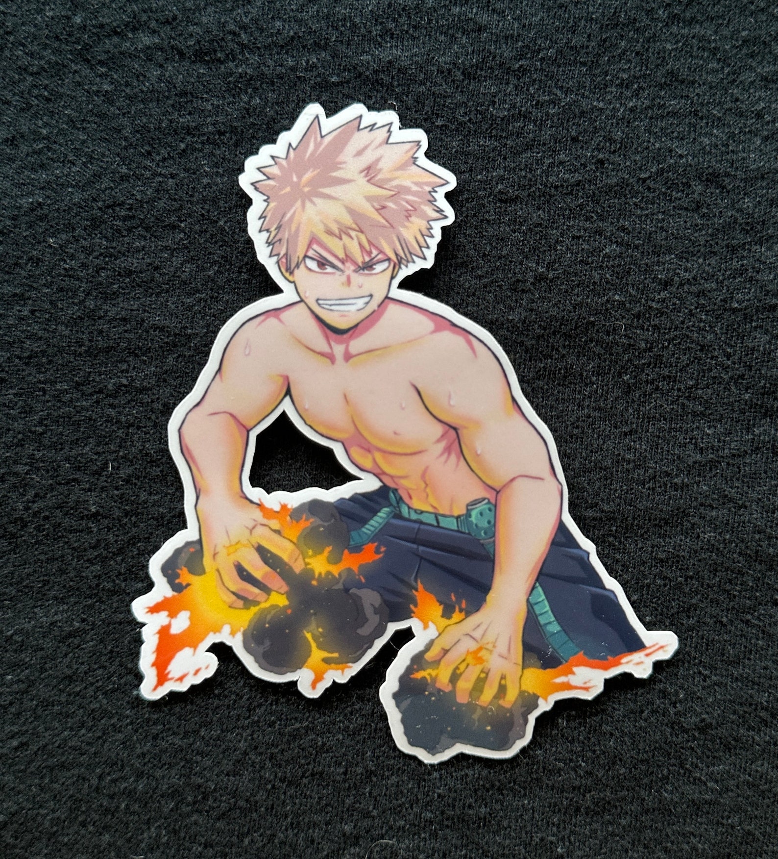 Heroes Anime, Bakugo Vinyl Sticker, My Hero Water Resistant Laminated ...