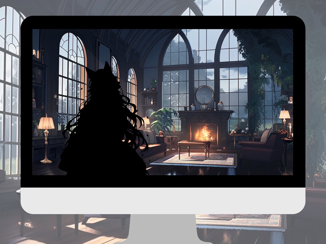 4k Animated Haunted Background Spooky Room Vtuber Background Twitch ...
