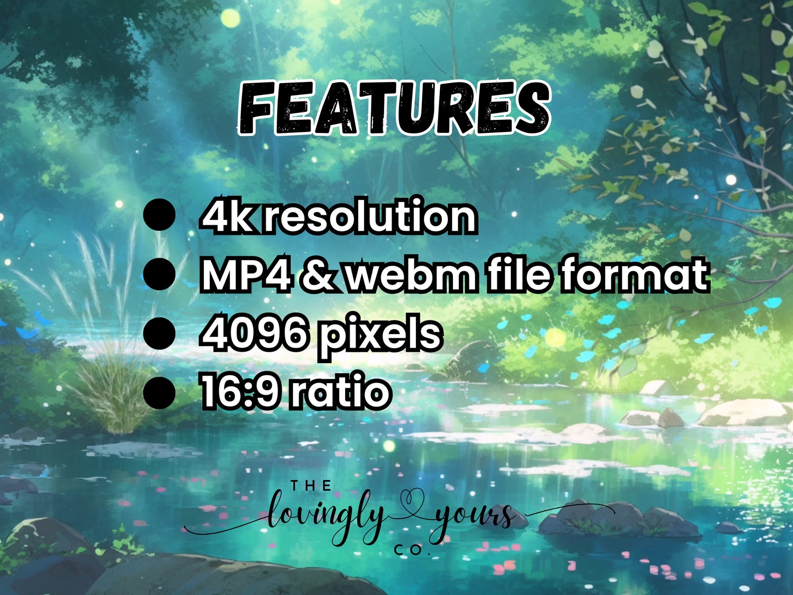 4k Animated Forest Background Aesthetic Vtuber Background Twitch ...