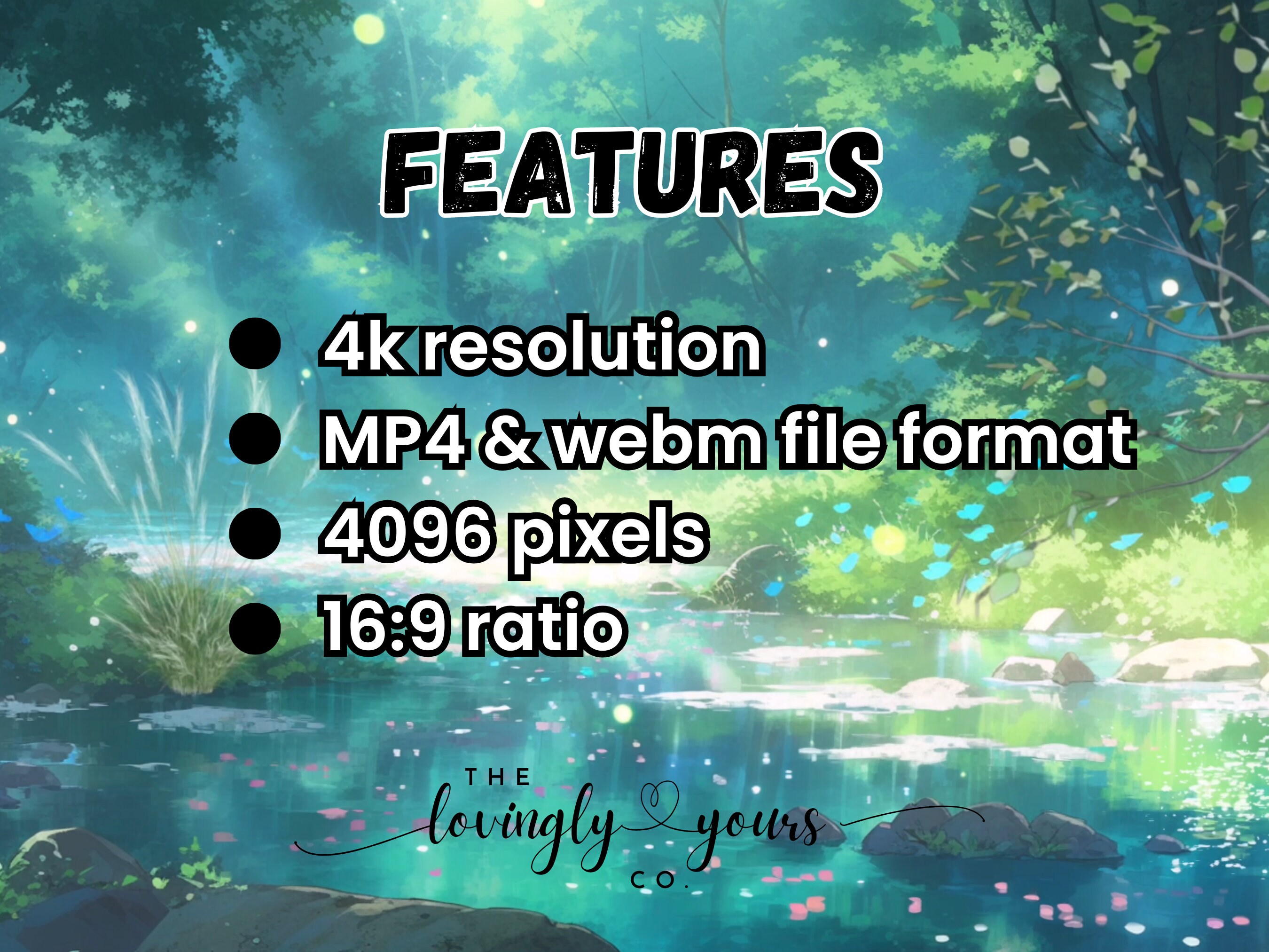 4k Animated Forest Background Aesthetic Vtuber Background Twitch ...