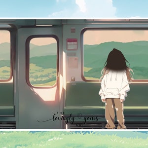 Lofi Train Animated Background Twitch Overlay Vtuber Animated ...