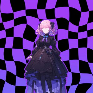 Wavy Checkered Animated Background Aesthetic Vtuber Background Purple ...