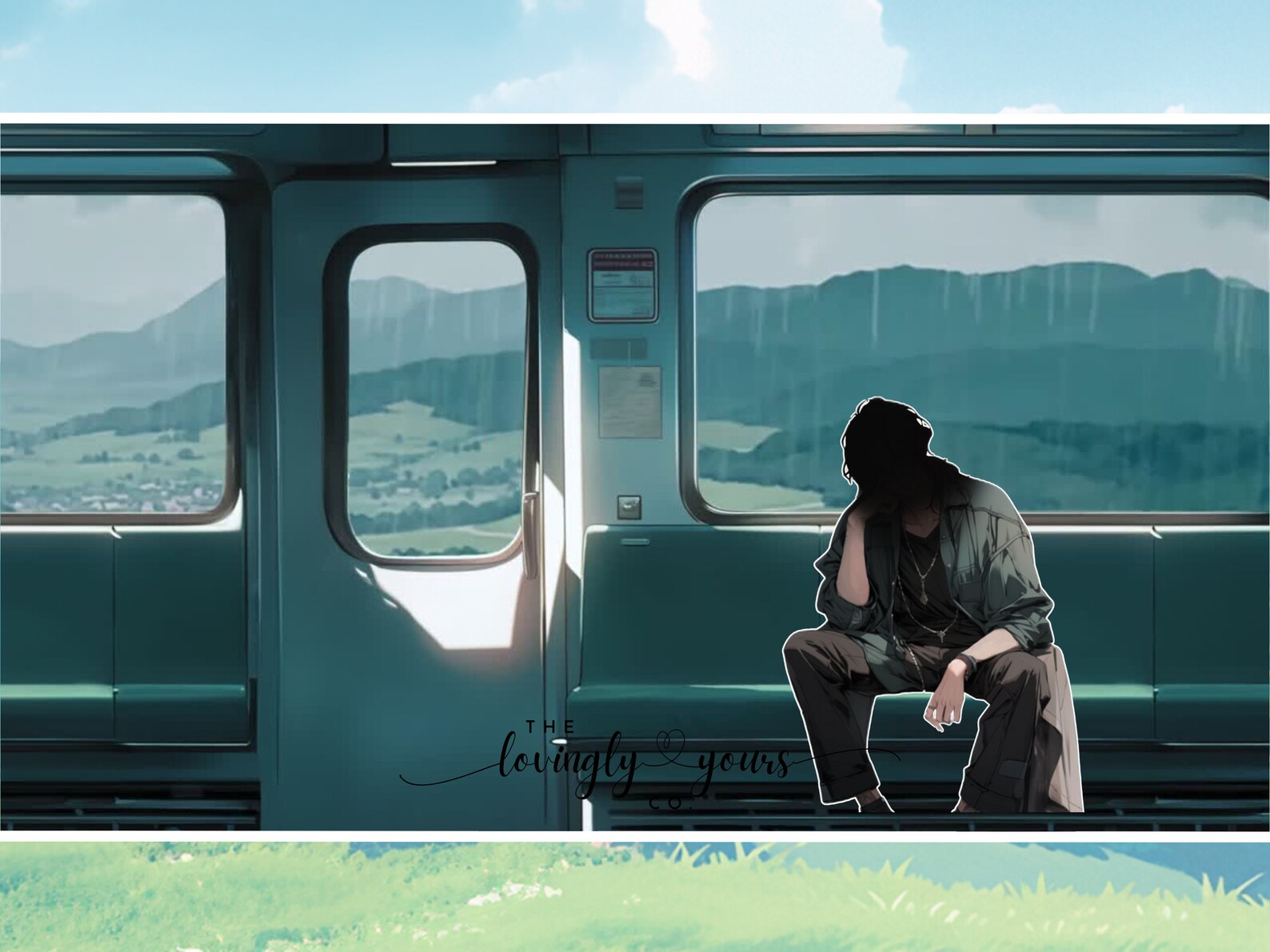 Lofi Train Animated Background Twitch Overlay Vtuber Animated ...