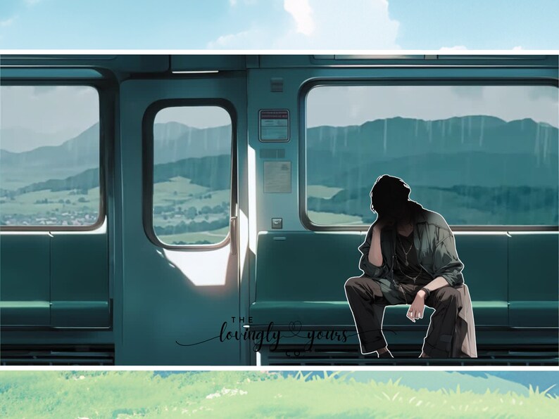 Lofi Train Animated Background Twitch Overlay Vtuber Animated ...