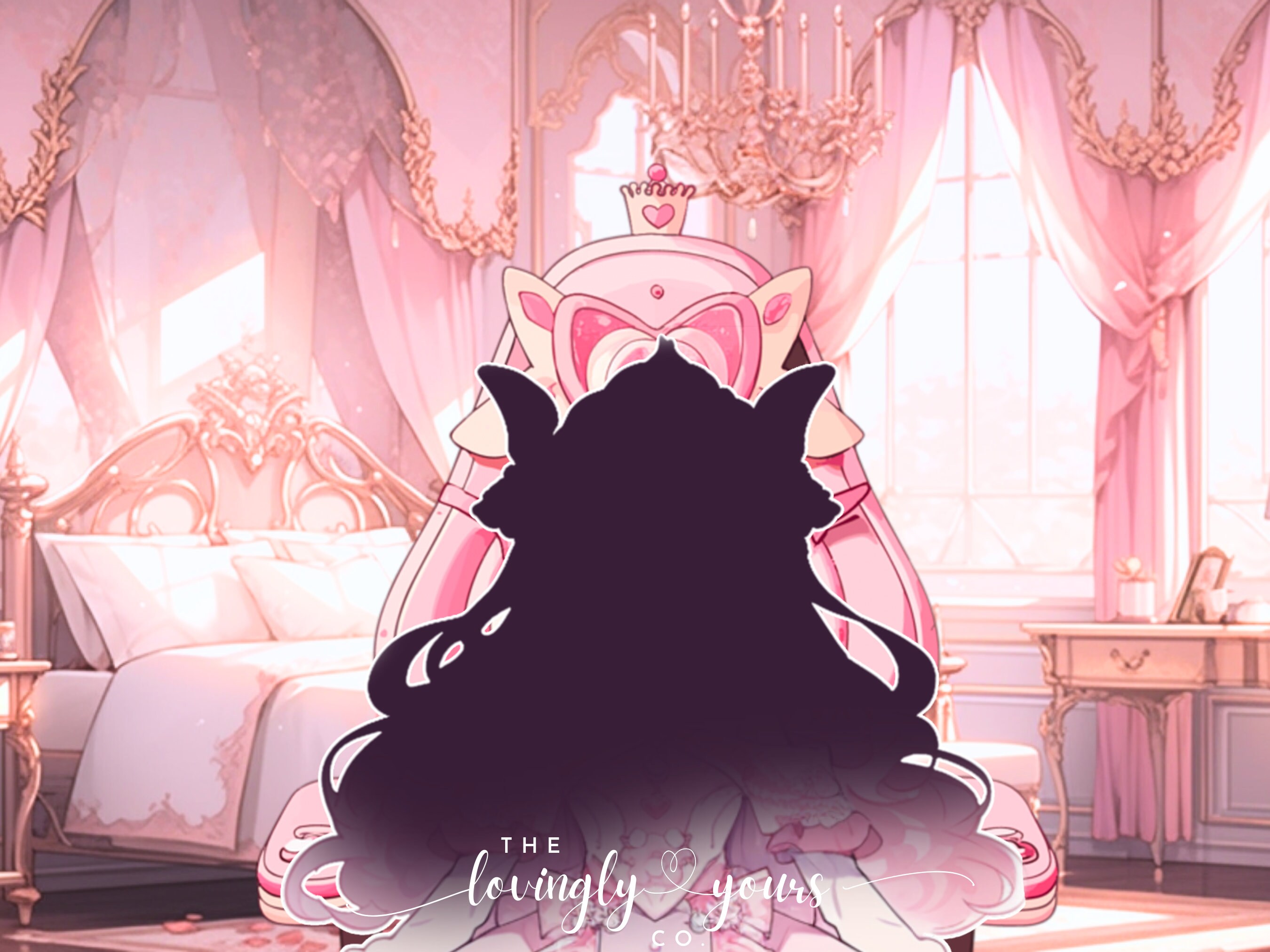 Crowned Princess Gaming Chair PNG Digital Download Vtuber Asset Twtich ...