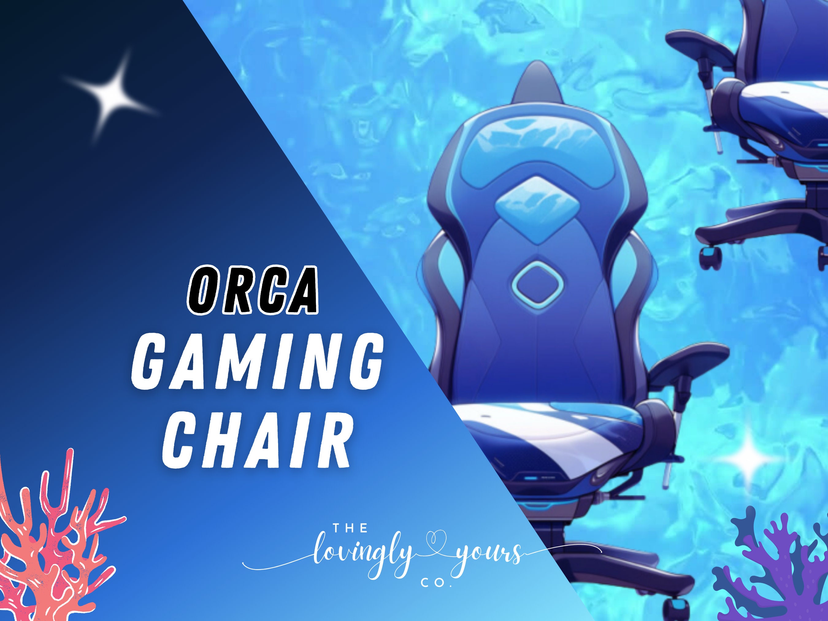 Orca Gaming Chair Vtuber Asset Twtich Overlay Pngtuber Background ...