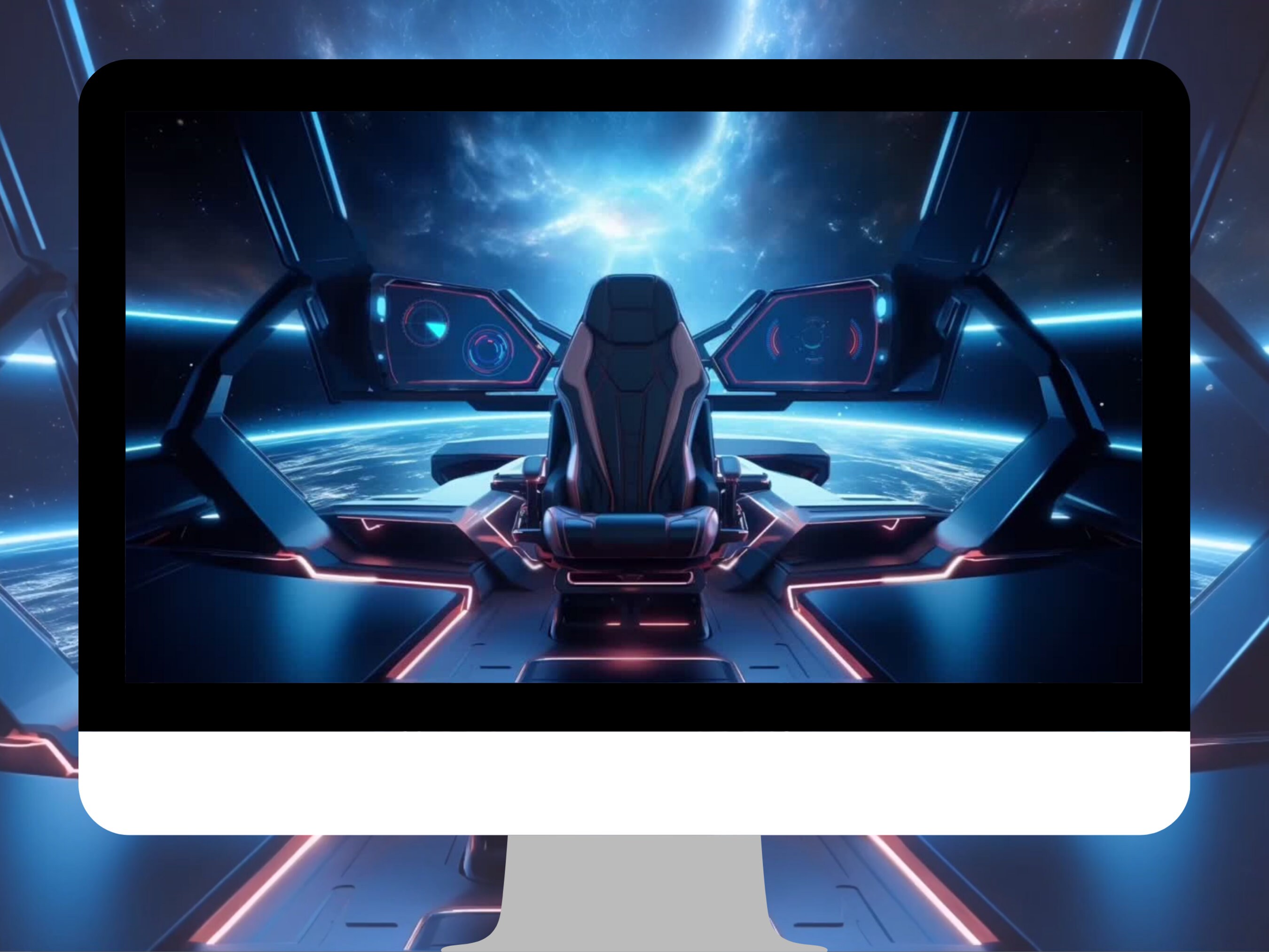 4k Animated Spaceship Background Futuristic Room Vtuber - Etsy