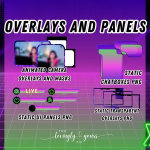 Cyberpunk Stream Overlay Twitch Stream Package Vtuber Twitch Stringer ...