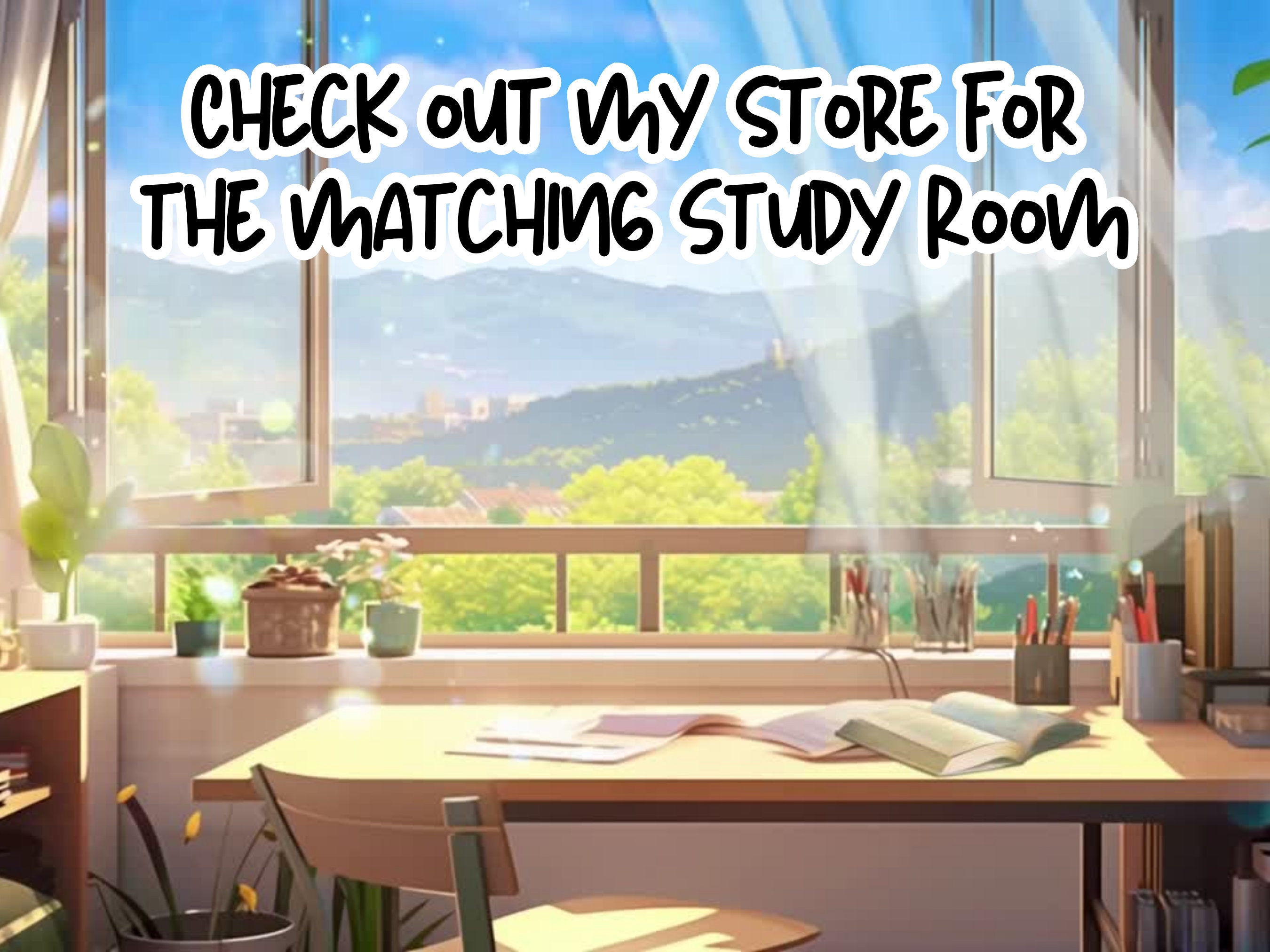 4k Animated Lofi Video Background Cozy Anime Style Study Room - Etsy