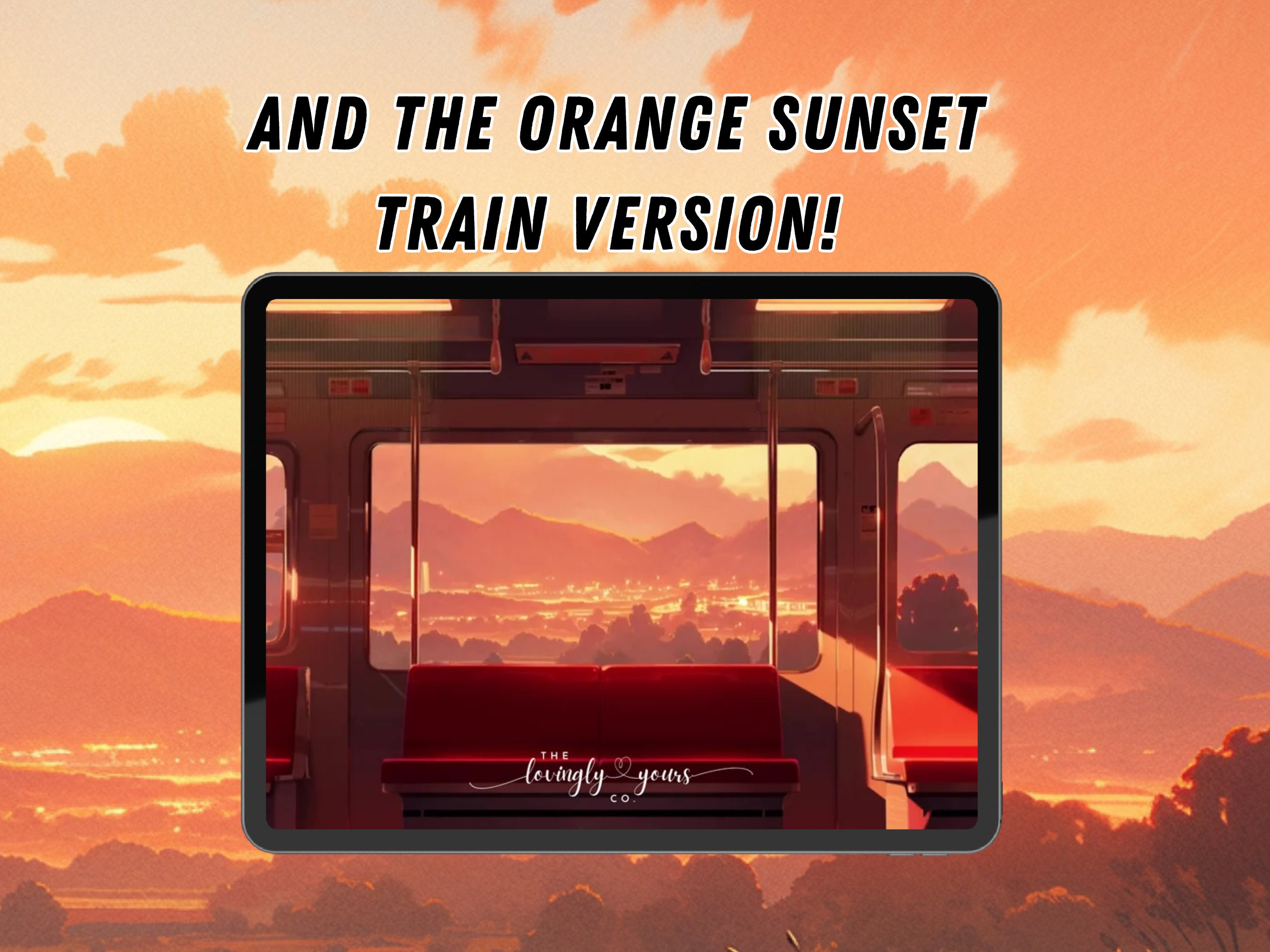 Vintage Train Animated Background Twitch Overlay Vtuber Animated ...