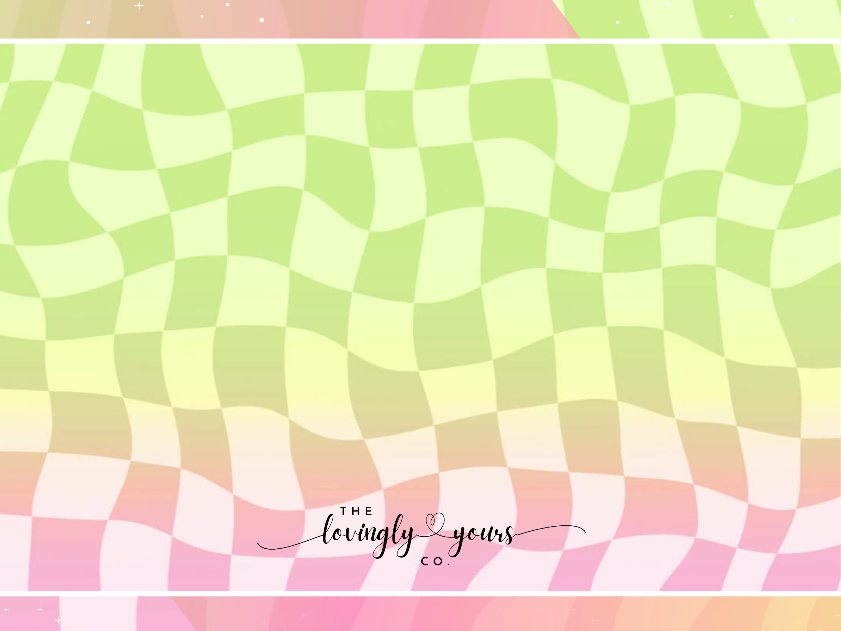 Wavy Checkered Animated Background Aesthetic Vtuber Background Green ...