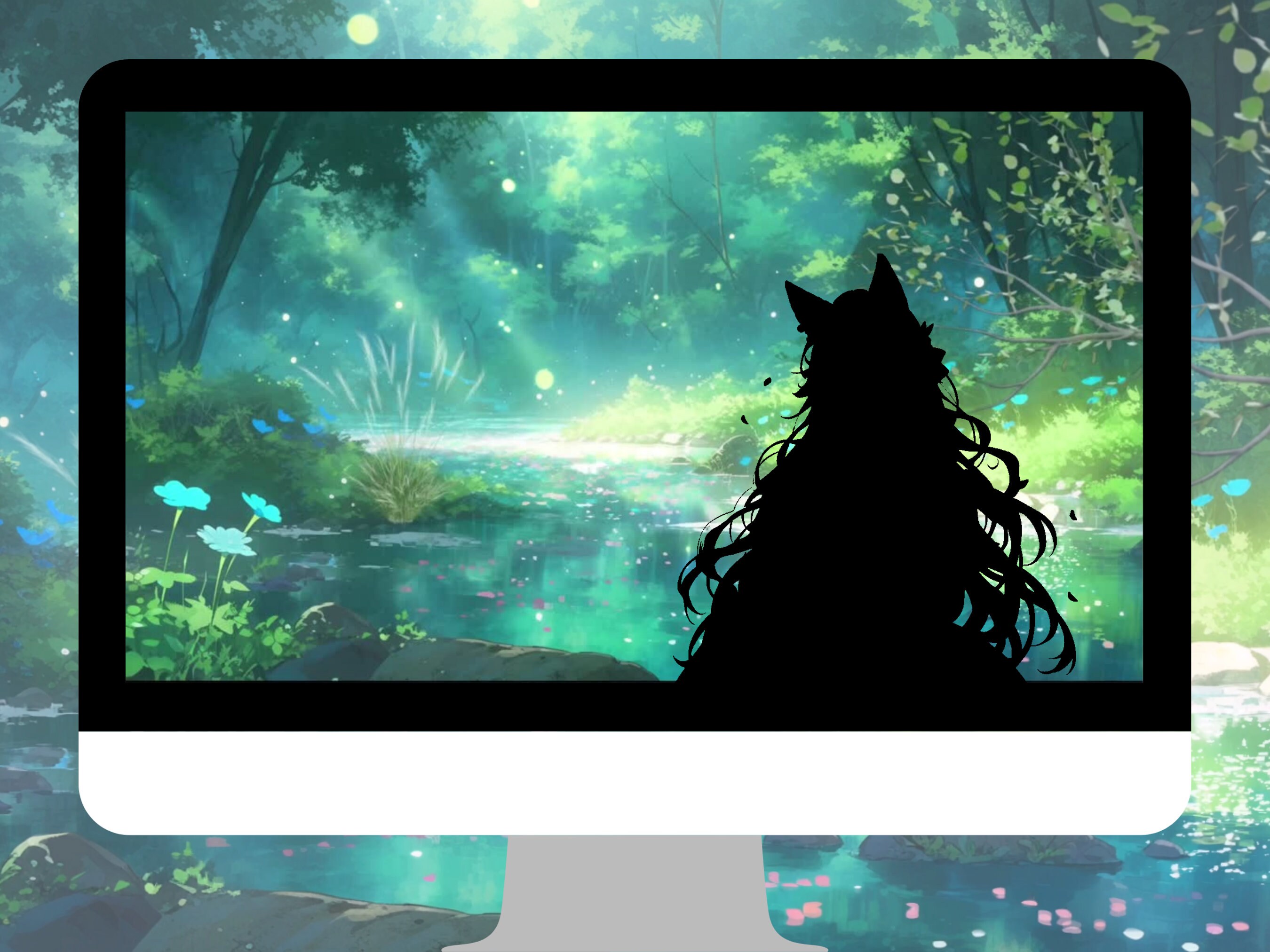 4k Animated Forest Background Aesthetic Vtuber Background Twitch ...