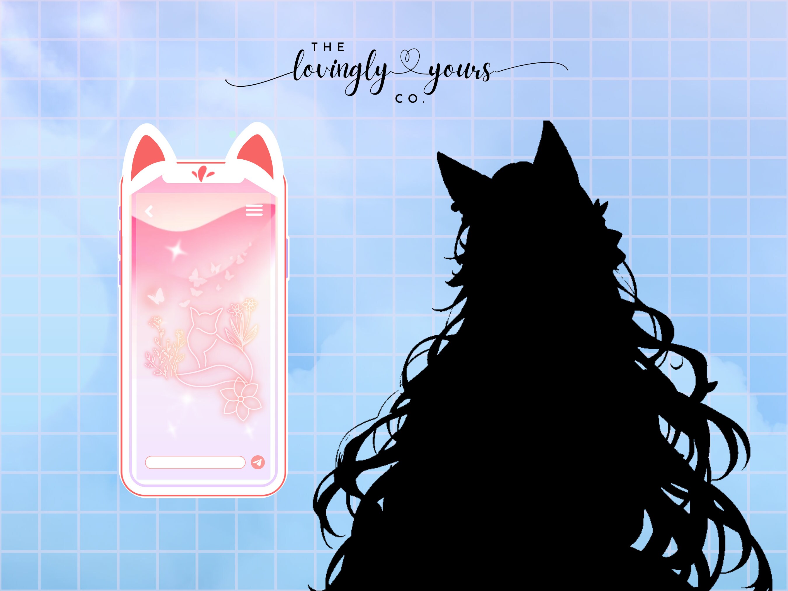 Animated Twitch Chat Widget Fox Vtuber Stream Sub Chatbox Bit Twitch ...