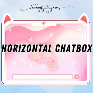 Animated Twitch Chat Widget Fox Vtuber Stream Sub Chatbox Bit Twitch ...