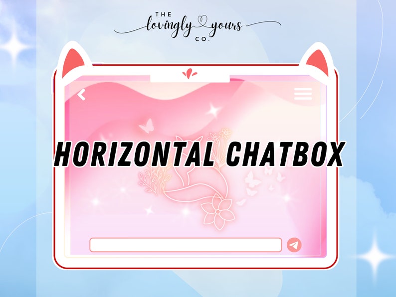 Animated Twitch Chat Widget Fox Vtuber Stream Sub Chatbox Bit Twitch ...