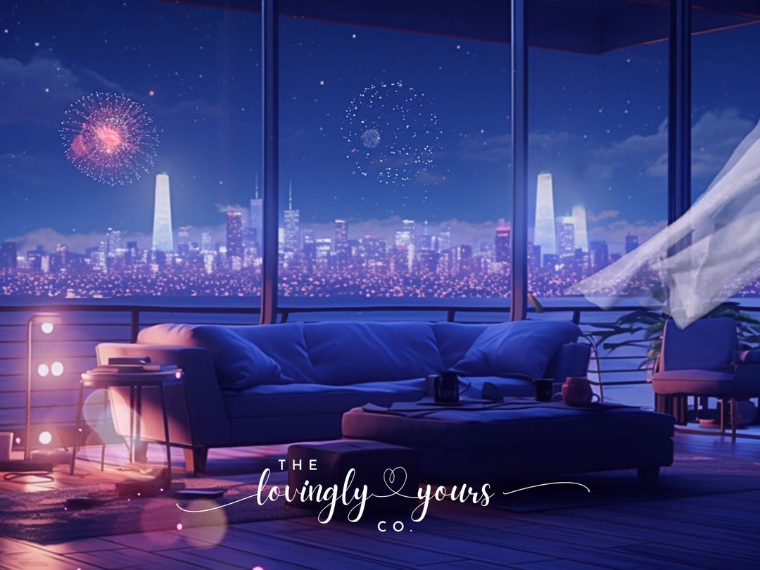 4k Animated Lofi Background Aesthetic Vtuber Room Background Twitch ...