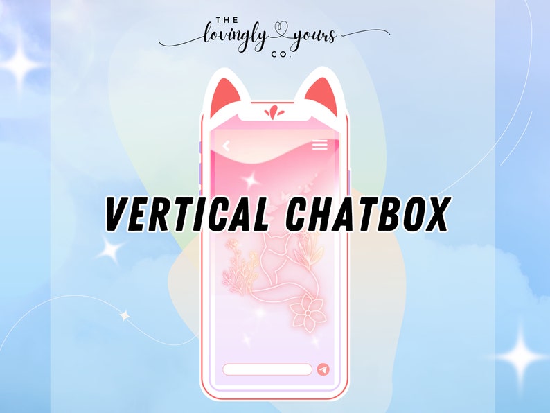 Animated Twitch Chat Widget Fox Vtuber Stream Sub Chatbox Bit Twitch ...