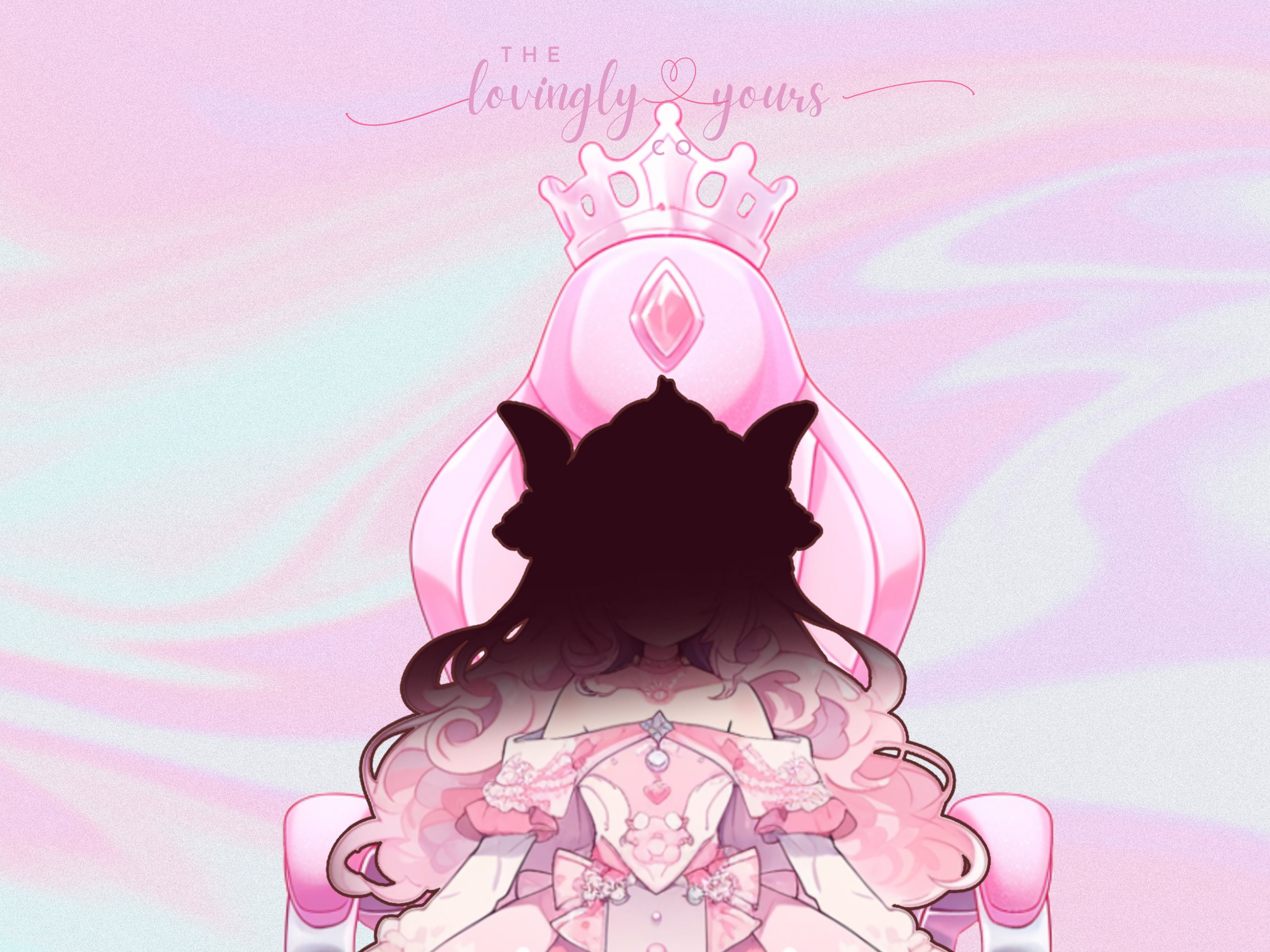 Pink Princess Gaming Chair PNG Digital Download Vtuber Asset Twtich ...
