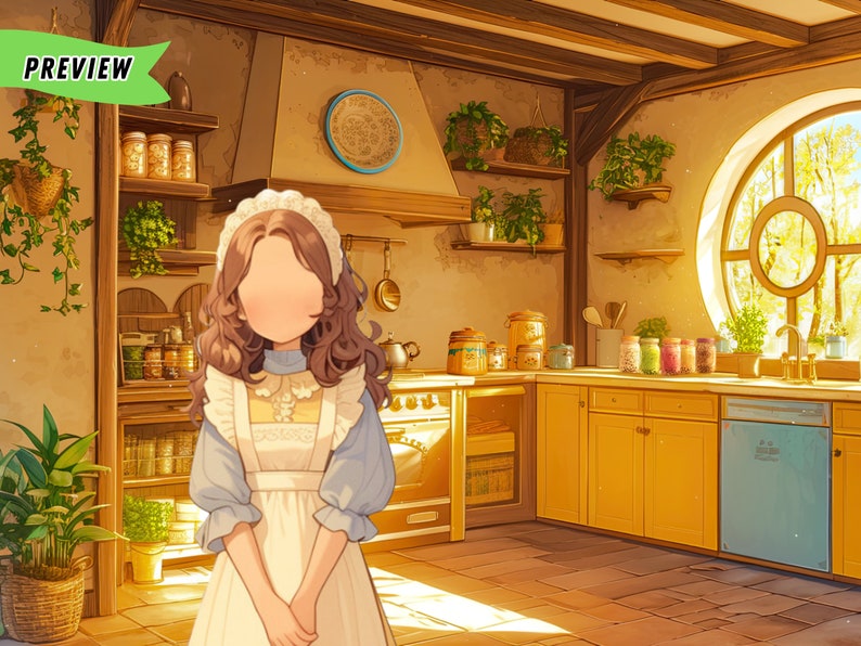 Custom Commission Background Cozy Anime Style Vtuber Background Twitch ...