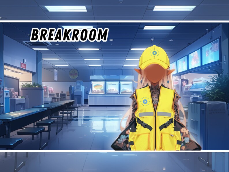 Vtuber Animated Background Cozy Anime Style Store Vtuber Background ...