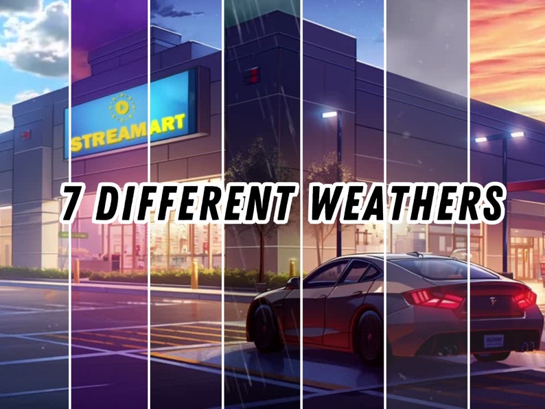 Vtuber Animated Background Cozy Anime Style Store Vtuber Background ...